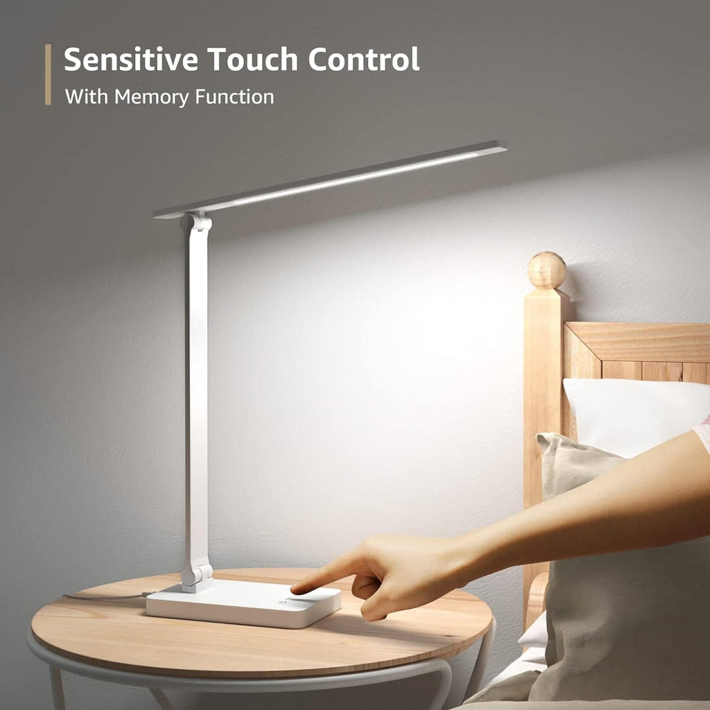Lepro LED Desk Lamp - 9W Dimmable Eye-Caring Table Light, 5 Brightness ...