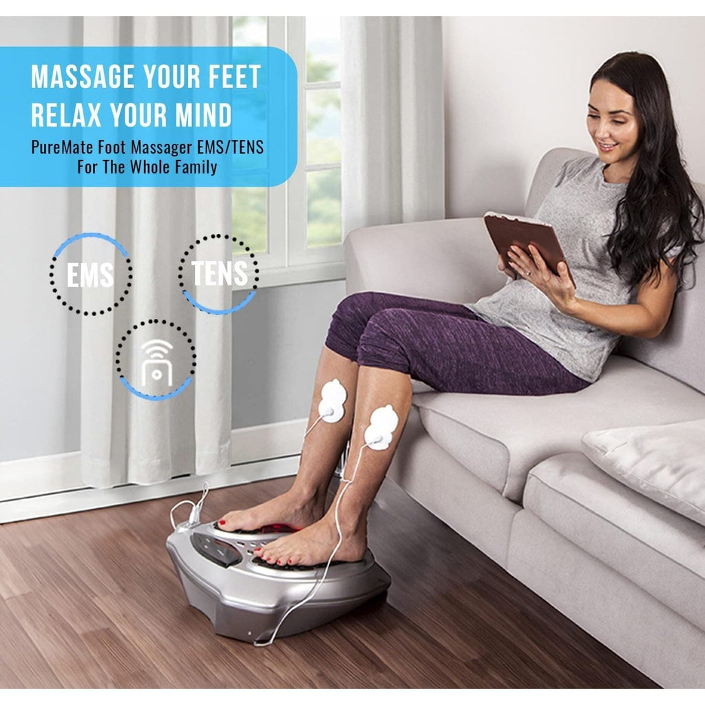 PureMate PM605 Foot Circulation & Body Therapy Massager with 99 ...